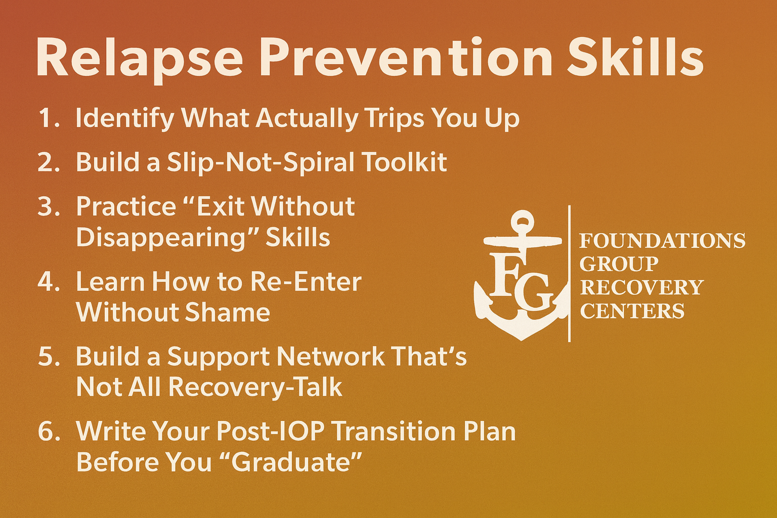 How to Build Relapse Skills in IOP That Actually Stick